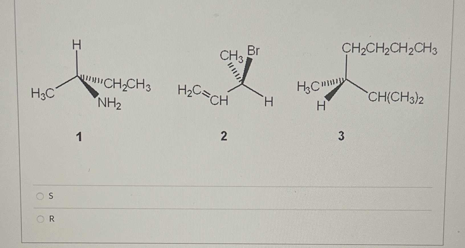 Solved Assign 1,2, ﻿and 3 ﻿configurations S or R | Chegg.com