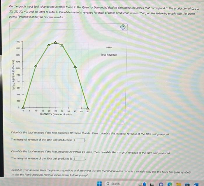 Solved 2. Calculating marginal revenue from a linear demand | Chegg.com