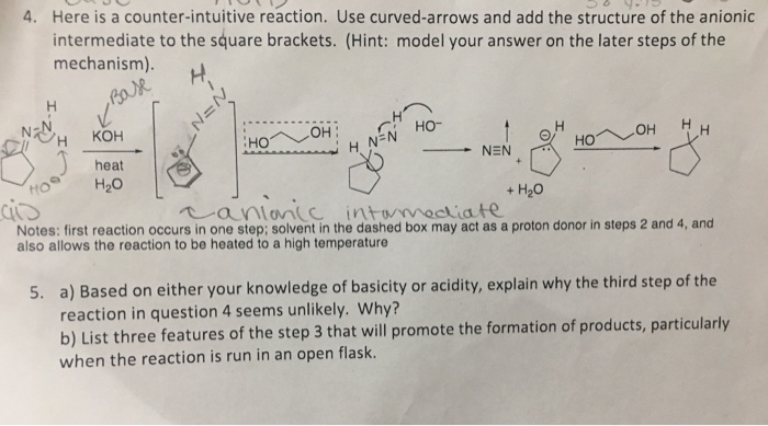 Solved 4. Here is a counter-intuitive reaction. Use | Chegg.com