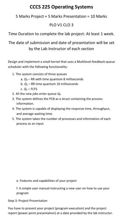Solved 5 Marks Project + 5 Marks Presentation = 10 Marks | Chegg.com Solved 5 Marks Project + 5 Marks Presentation = 10 Marks | Chegg.com