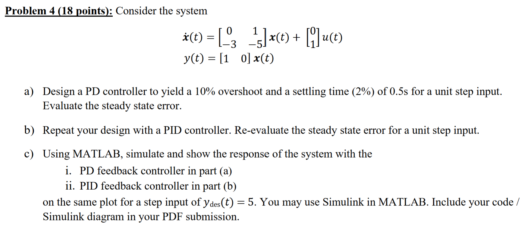 Solved Problem 4 (18 ﻿points): Consider the | Chegg.com
