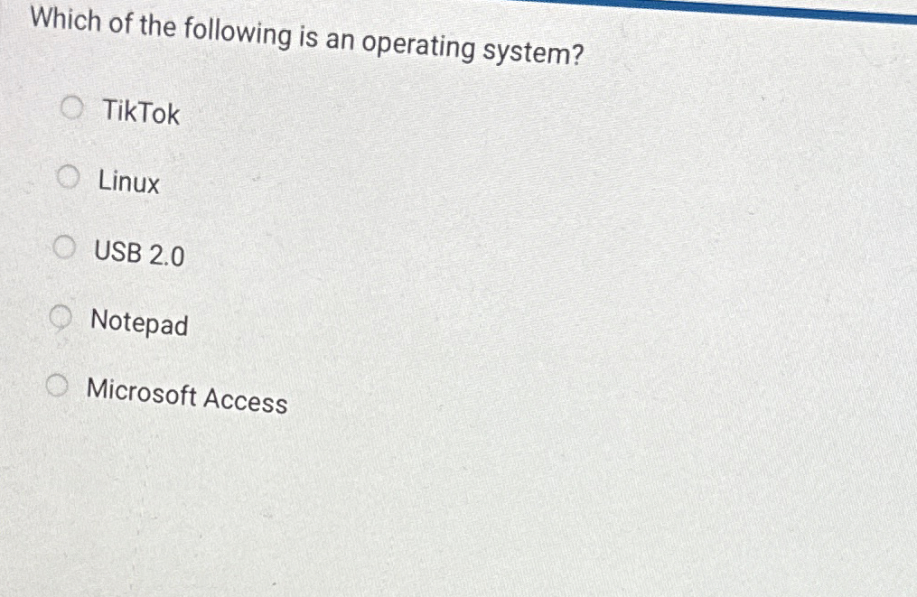 Solved Which of the following is an operating | Chegg.com