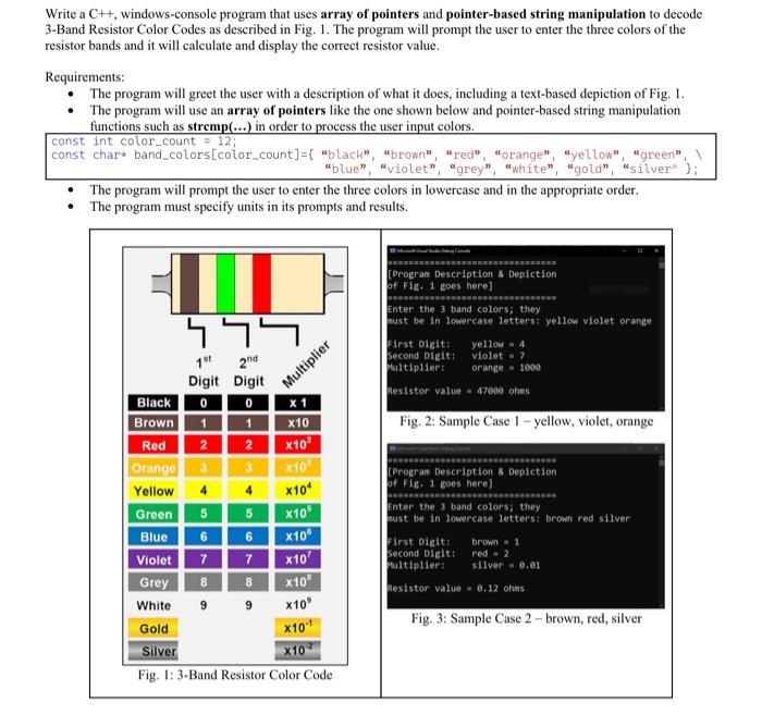Solved Write A C Windows Console Program That Uses Array 2921