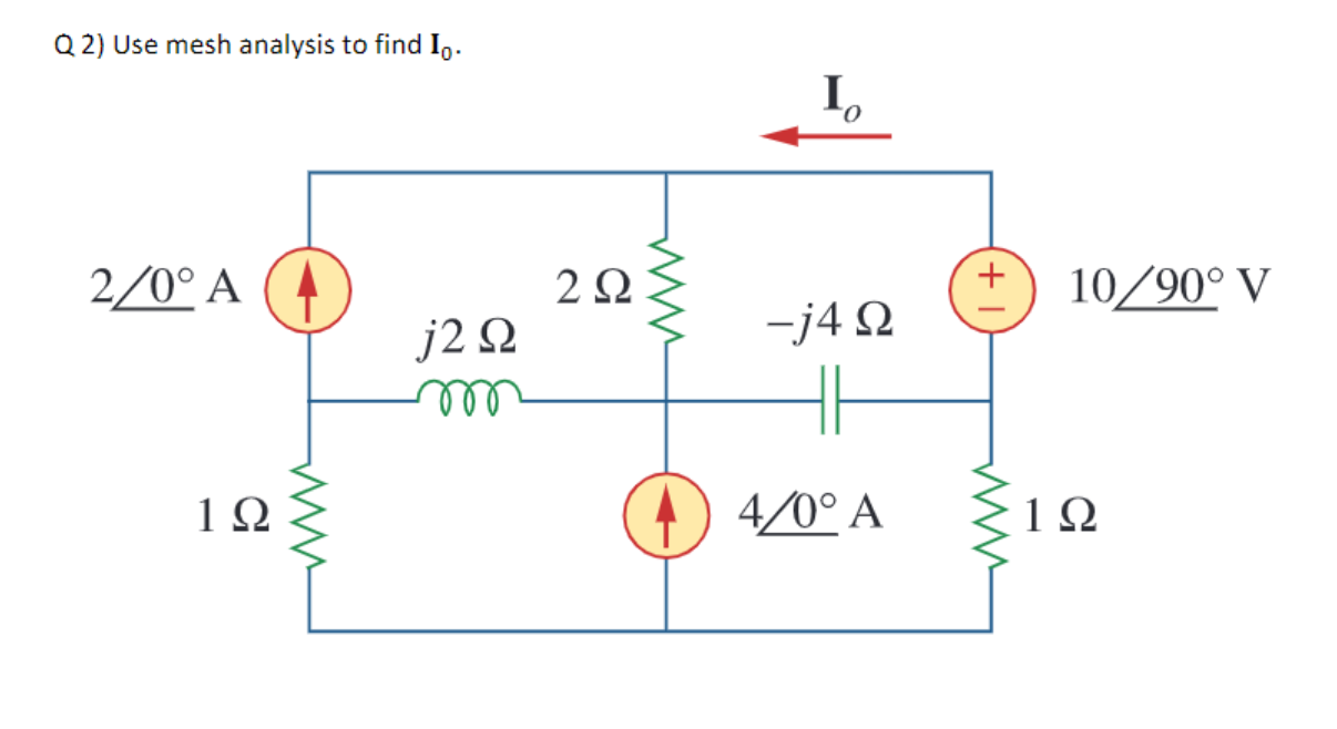 Solved Use mesh analysis to find I0.Figure 10.83 | Chegg.com