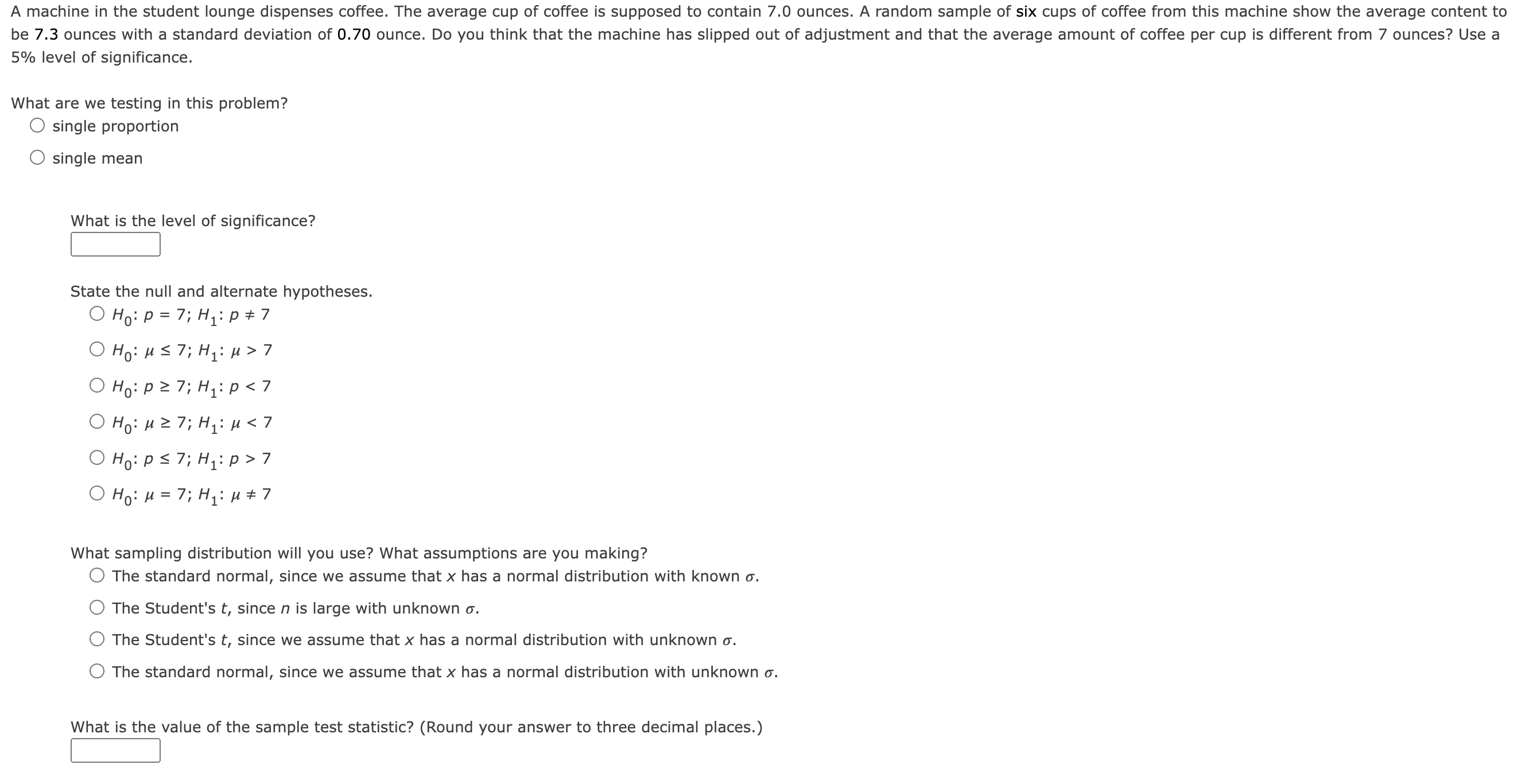 Solved State the null and alternate | Chegg.com