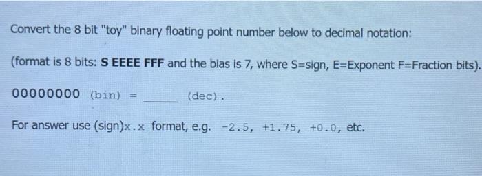 Solved Convert the 8 bit Solved Convert the 8 bit