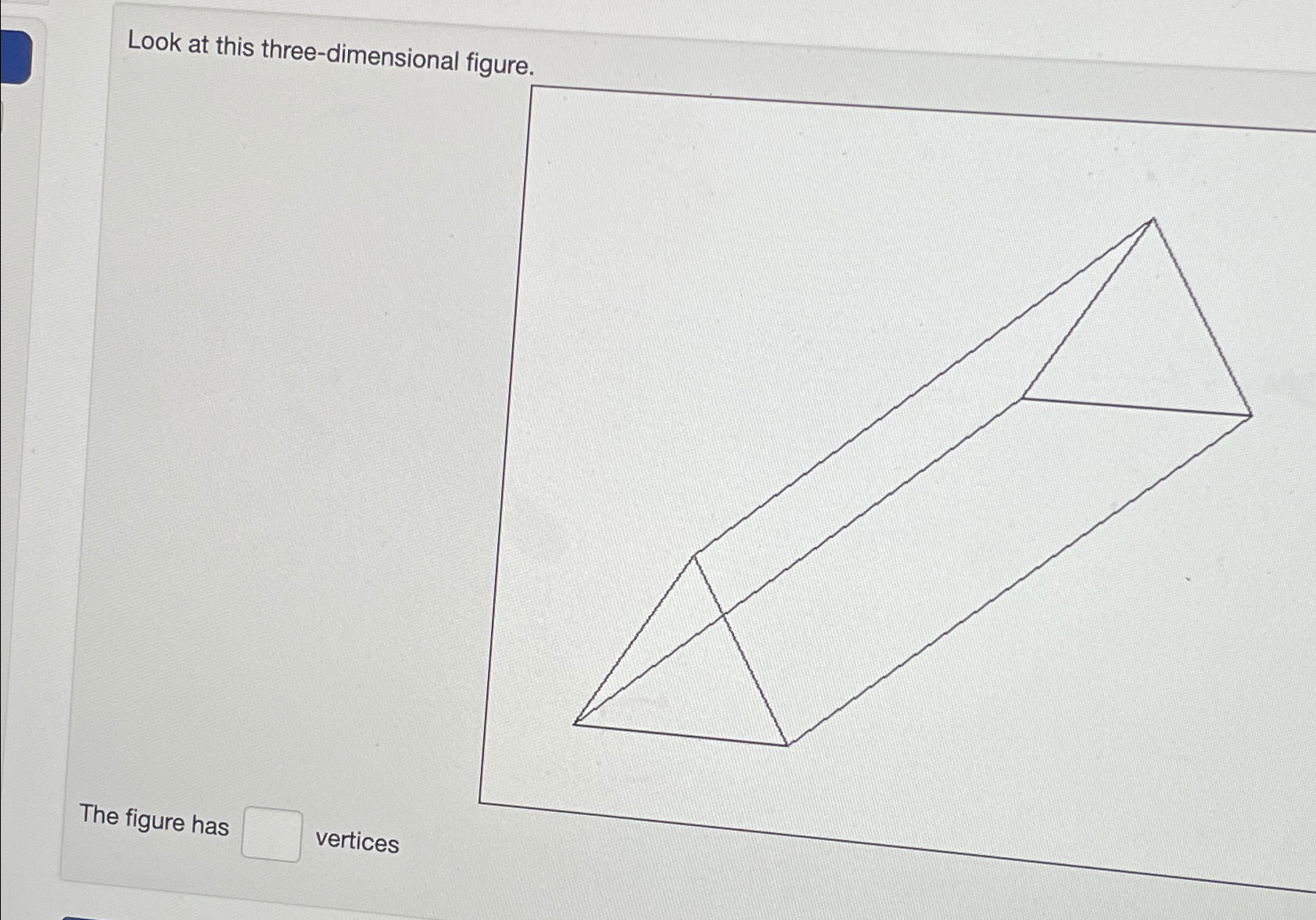 Solved Look at this three-dimensional figure.The figure has | Chegg.com