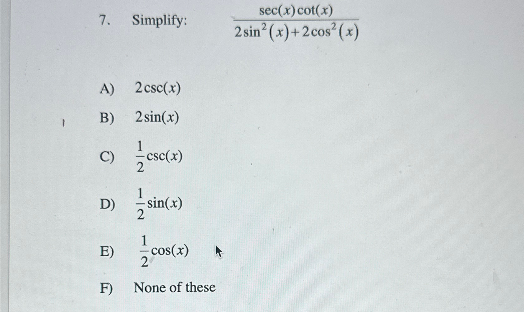 Solved Simplify: | Chegg.com