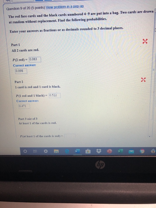 Solved Question 9 of 20 (5 points) View problem in a pop-up | Chegg.com