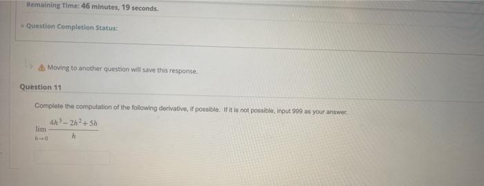 Solved Complete the computation of the following derivative, | Chegg.com