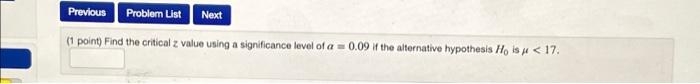 Solved Previous Problem List Next (1 point) Find the | Chegg.com