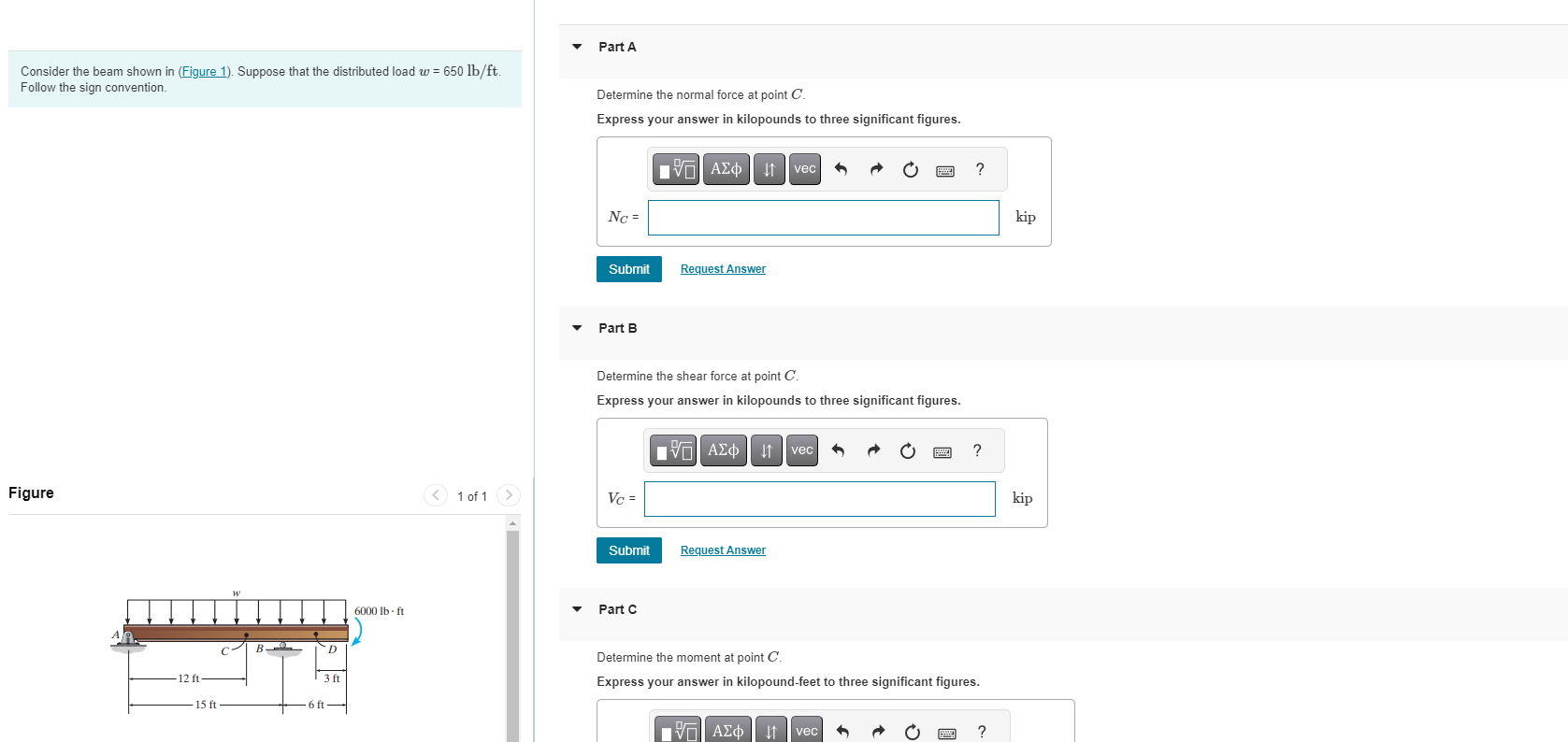 Solved Consider the beam shown in (Figure 1). ﻿Suppose that | Chegg.com