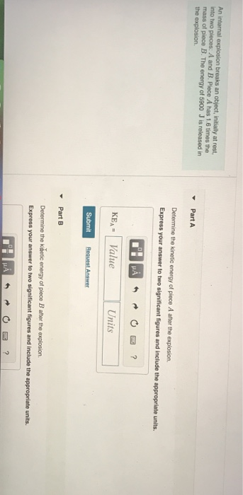 Solved An internal explosion breaks an object, initially at | Chegg.com