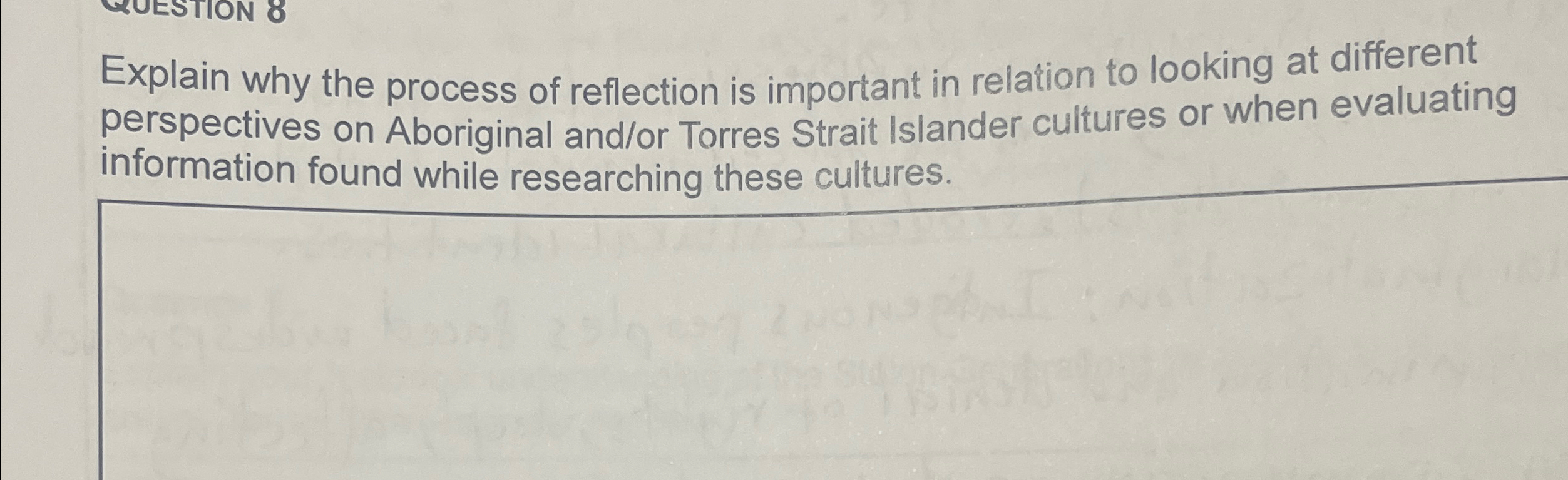 Solved Explain why the process of reflection is important in | Chegg.com