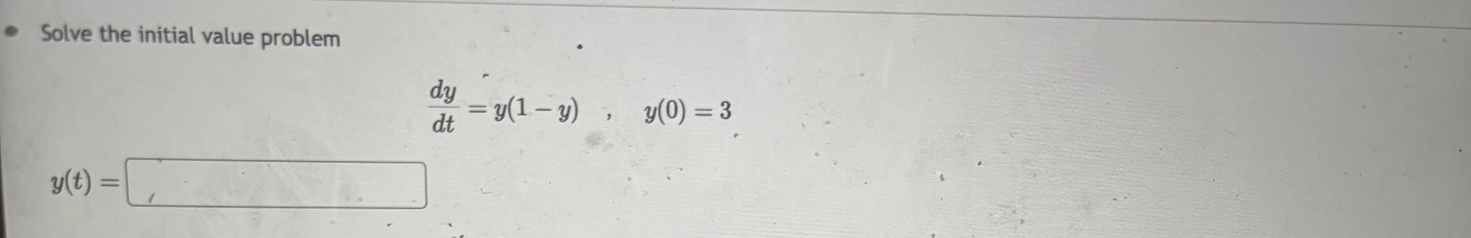 Solved Solve the initial value | Chegg.com