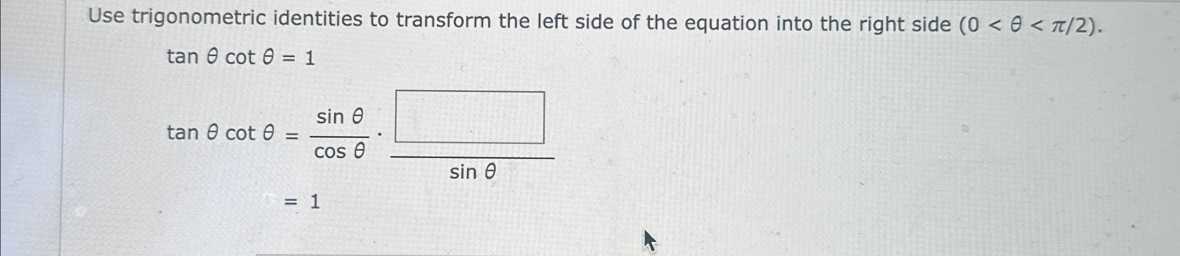 Solved Use trigonometric identities to transform the left | Chegg.com