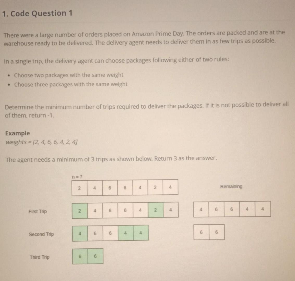 Solved - Choose three packages with the same weight | Chegg.com