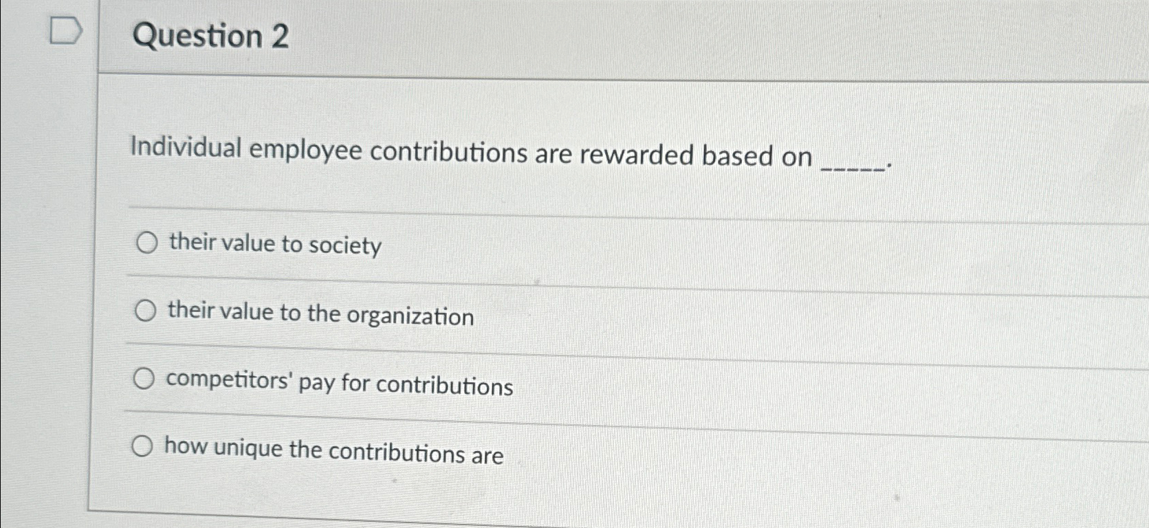 Solved Question 2Individual employee contributions are | Chegg.com