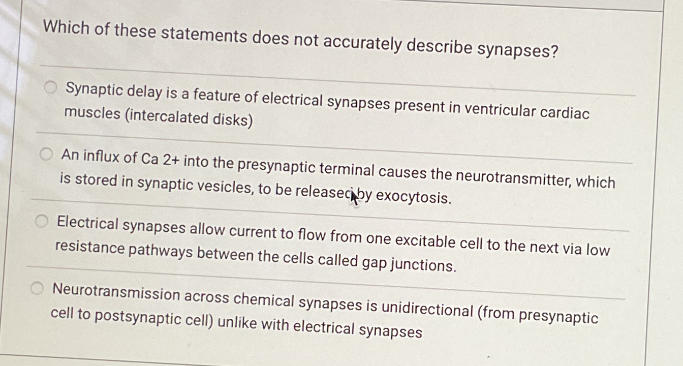 Solved Which of these statements does not accurately | Chegg.com