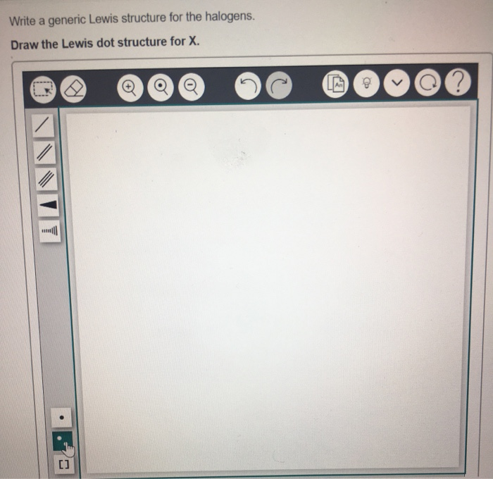 Solved Write a generic Lewis structure for the halogens. | Chegg.com