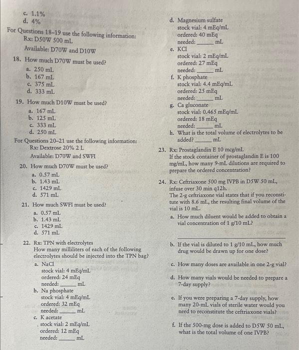 Solved CHAPTER REVIEW QUESTIONS MULTIPLE CHOICE 1. Rx: | Chegg.com