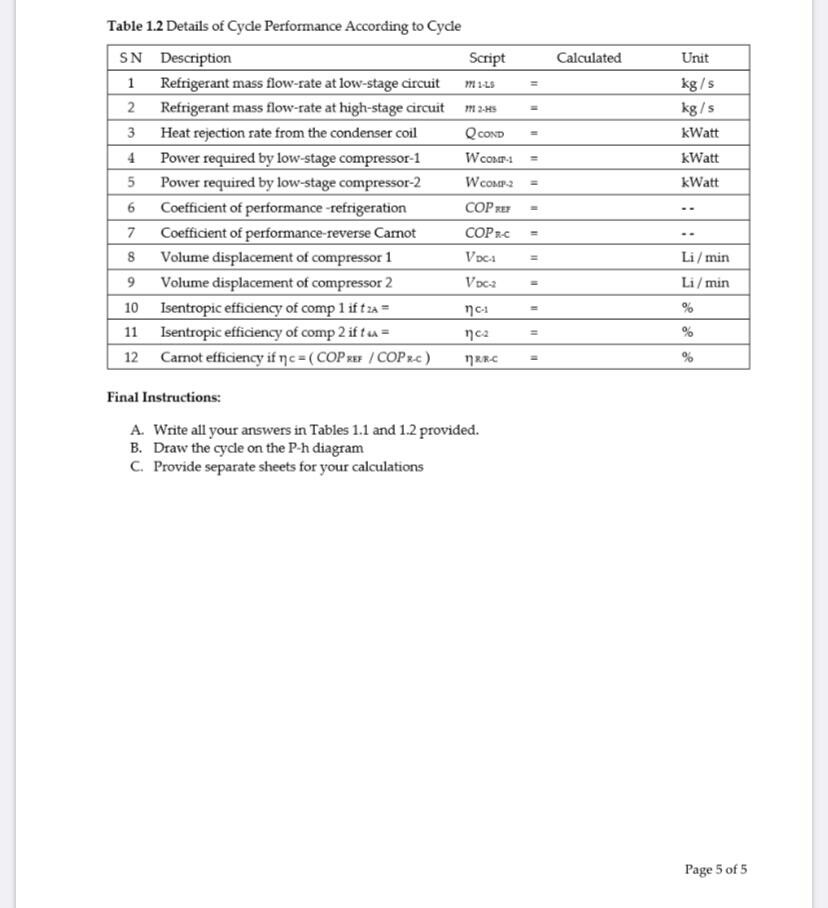 Solved Topic: Multi-Stage Vapor Compression Cycle: Simple | Chegg.com