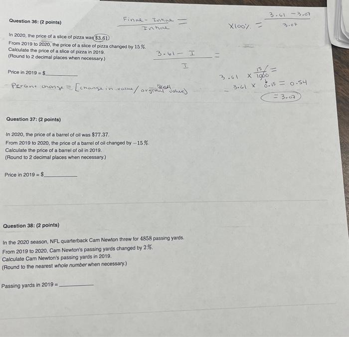 Solved Question 36: (2 points) Intice Fince- Intiae = In | Chegg.com