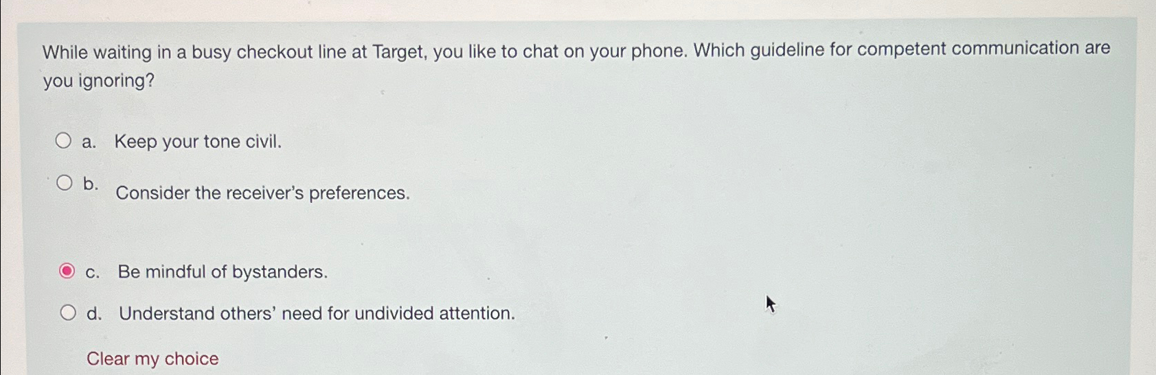 Solved While waiting in a busy checkout line at Target, you | Chegg.com