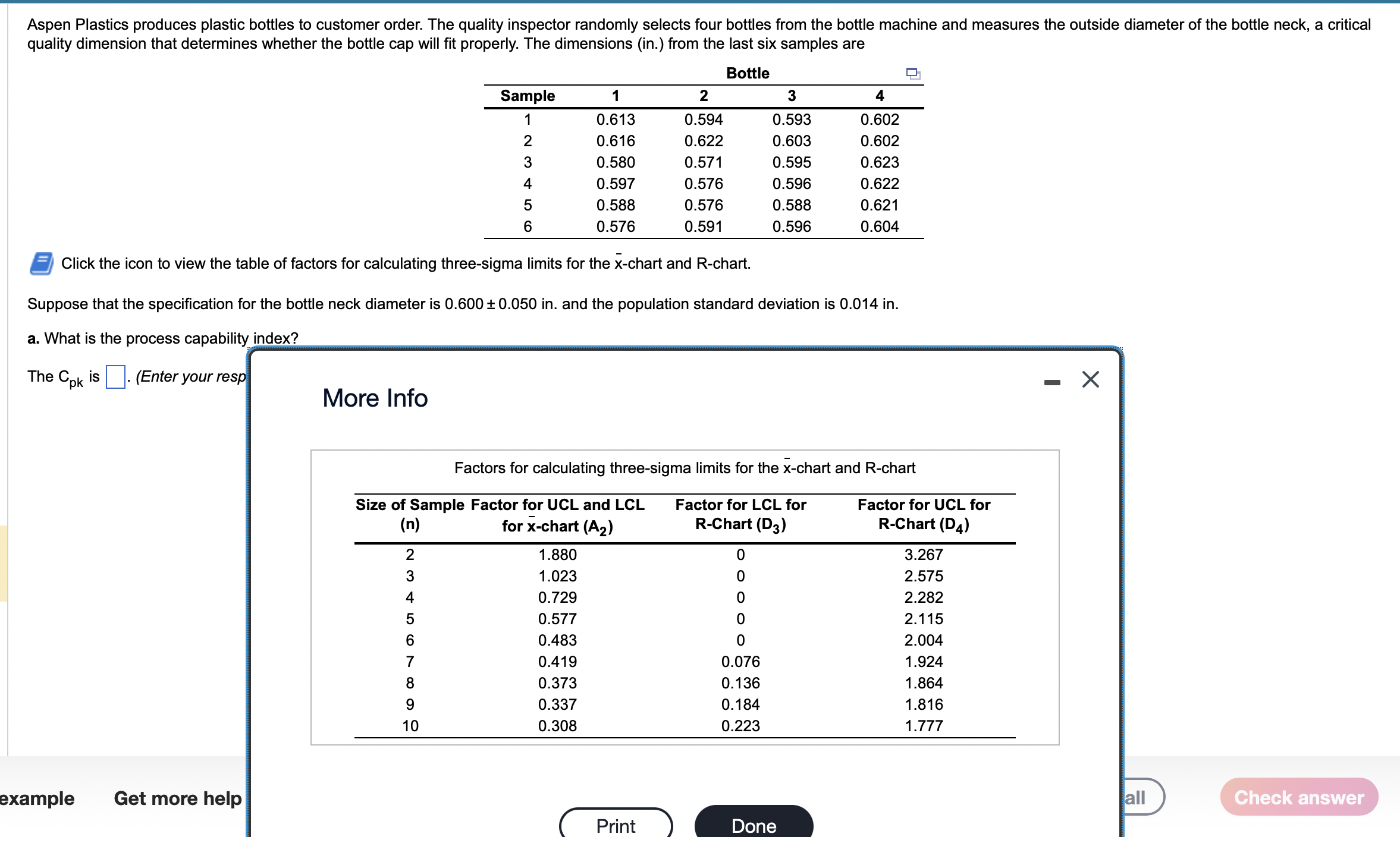 Solved Aspen Plastics produces plastic bottles to customer | Chegg.com