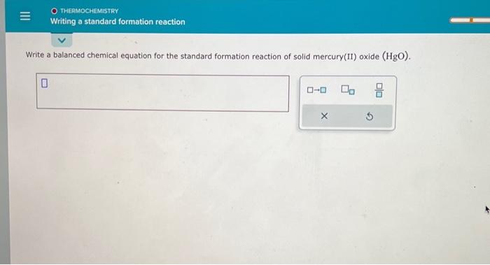 Solved Write a balanced chemical equation for the standard | Chegg.com