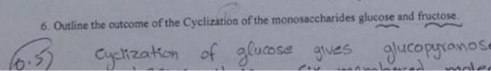 Solved 6. Outline the outcome of the Cyclization of the | Chegg.com