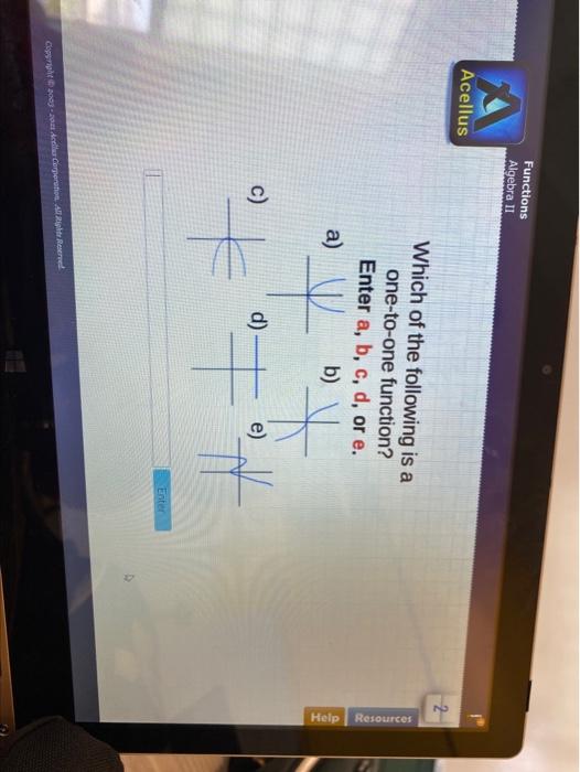 Solved Functions Algebra II Acellus 2 Which of the following | Chegg.com