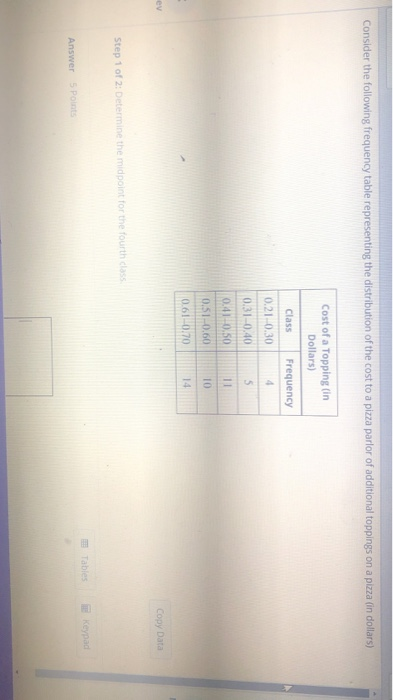 Solved Consider the following frequency table representing | Chegg.com