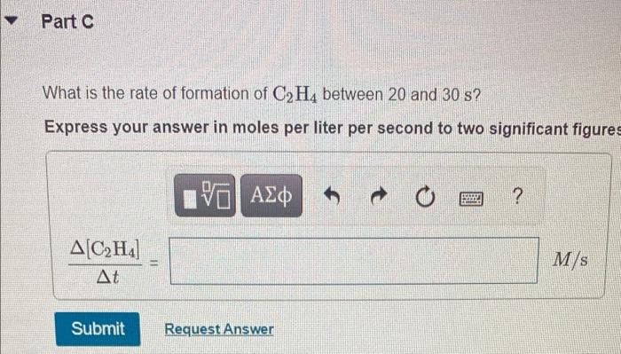 Solved Consider the following reaction: C4H3(g) → 2C2H2(g) | Chegg.com