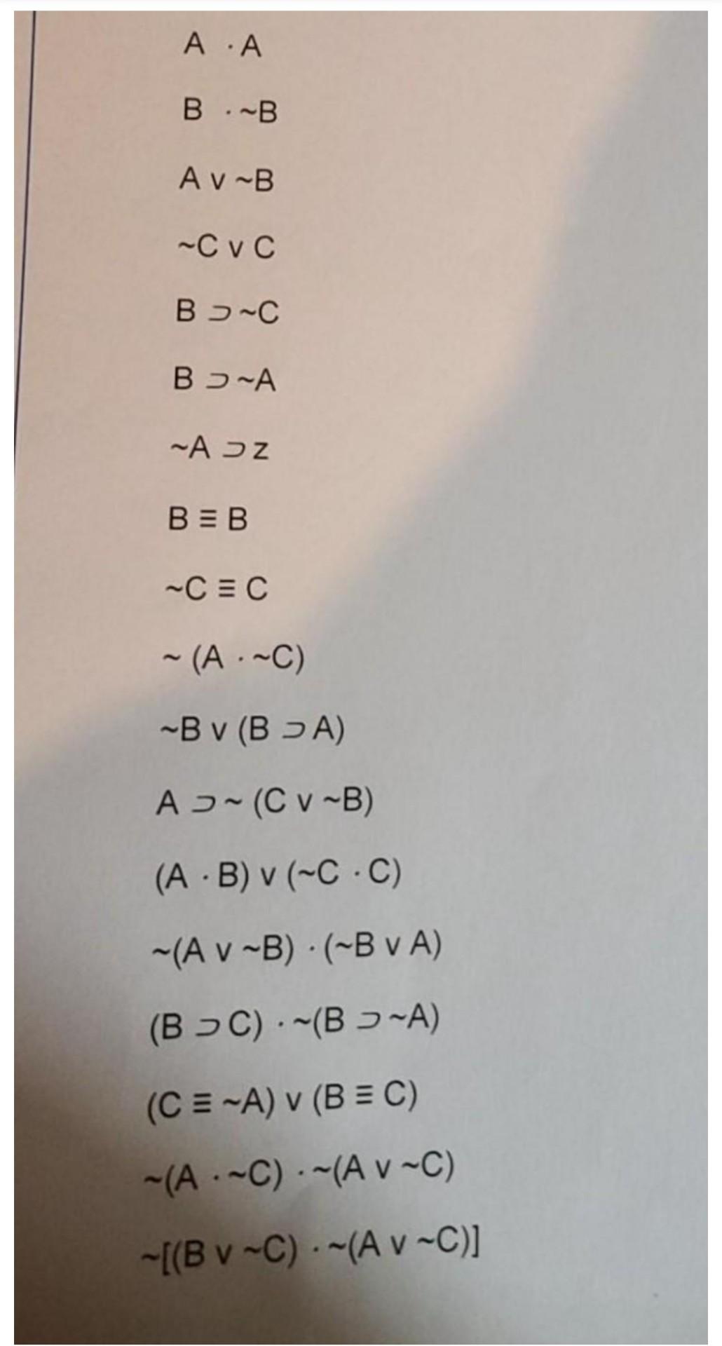 Solved Truth Tables & Classifying Statements Homework | Chegg.com