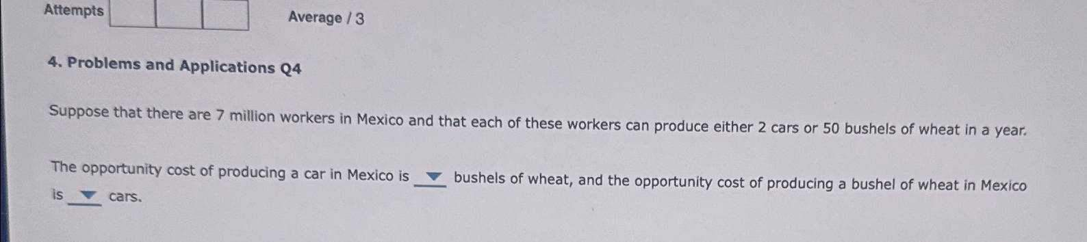Solved AttemptsAverage / 34. ﻿Problems and Applications | Chegg.com