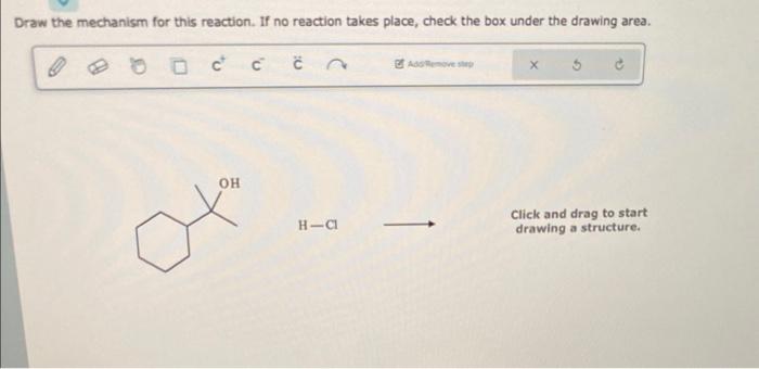Solved Draw the mechanism for this reaction. If no reaction | Chegg.com