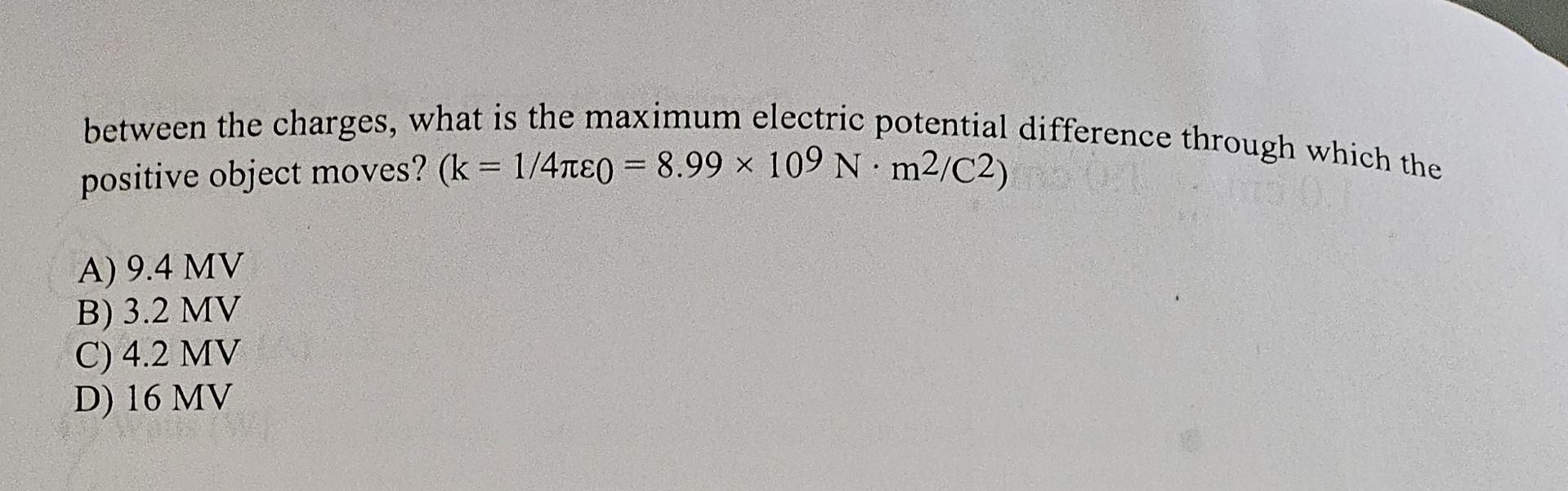 Solved between the charges, what is the maximum electric | Chegg.com