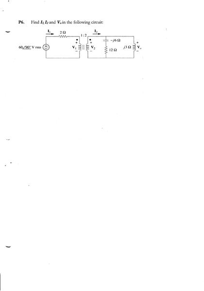 Solved Find I1, I2, and V0 in the following circuit: | Chegg.com