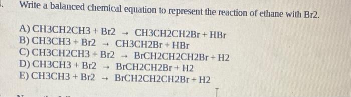 Solved Write a balanced chemical equation to represent the | Chegg.com