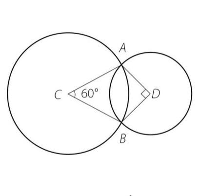 Solved Ratio of radii of two circles The circles with | Chegg.com