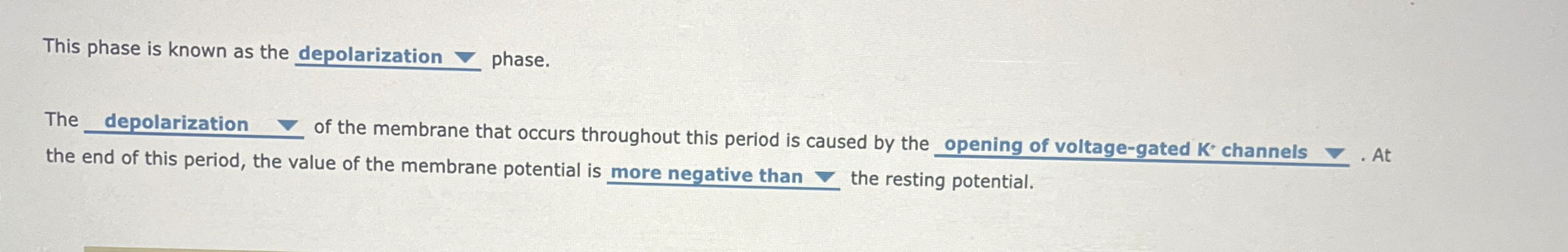 Solved This Phase Is Known As The Depolarization Q