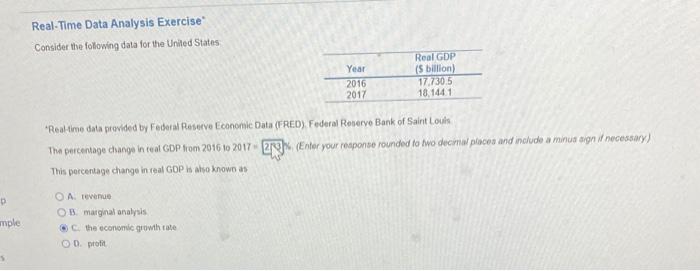 Solved Real-Time Data Analysis Exercise Consider the | Chegg.com