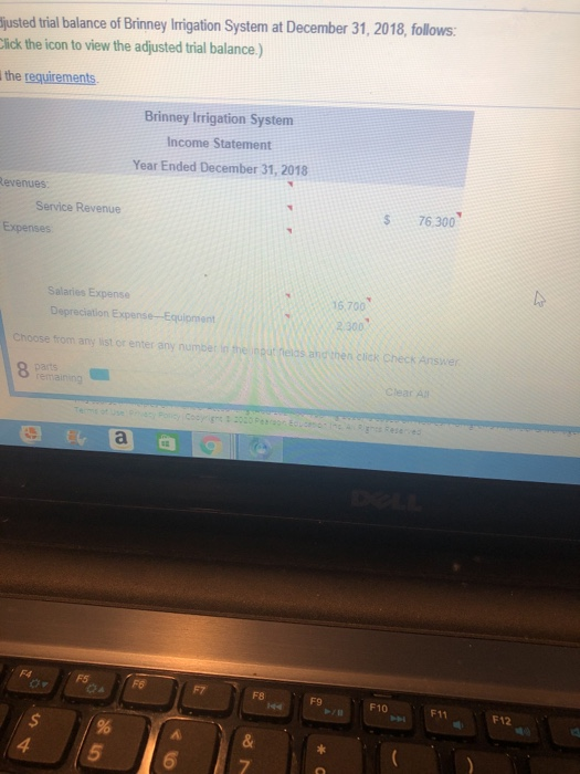 Data Table fent, lean Brinney Irrigation System | Chegg.com