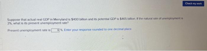 Solved Suppose that actual real GDP in Merryland is $400 | Chegg.com