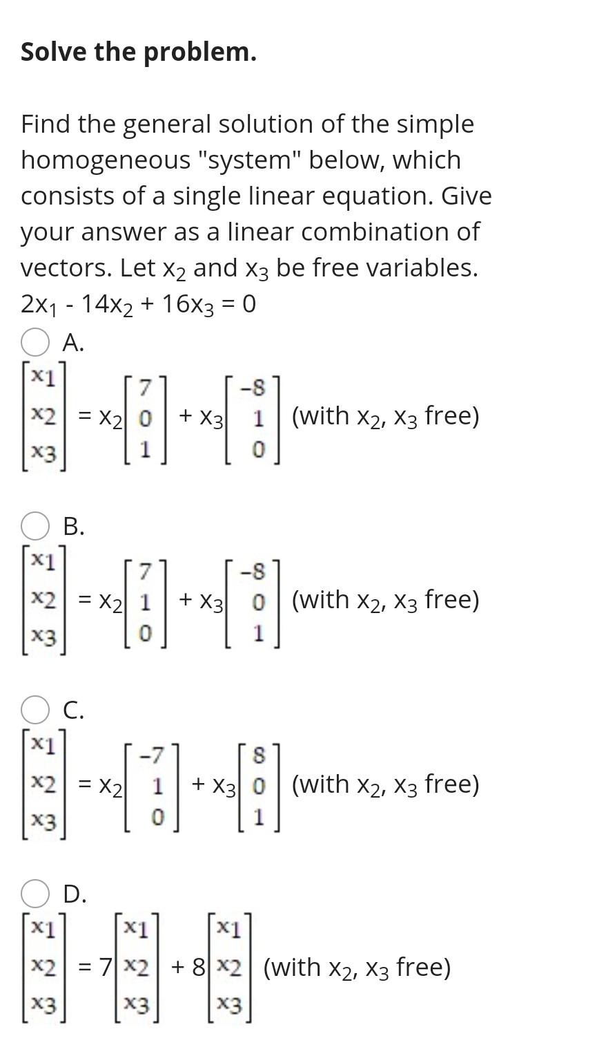 Solved Solve the problem. Find the general solution of the | Chegg.com