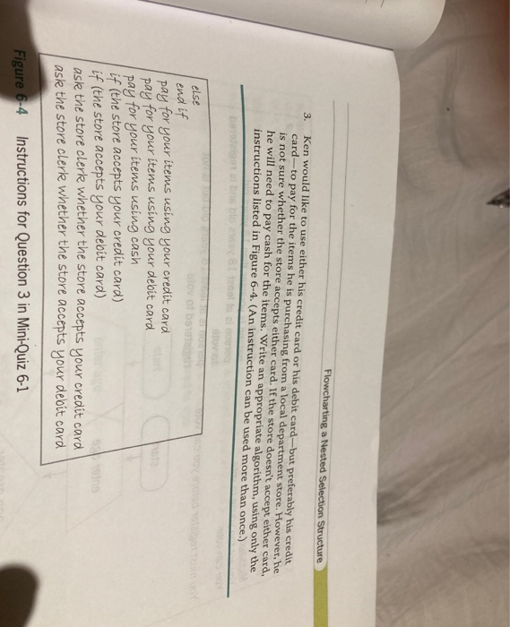 Solved Flowcharting, a Nested Selection Structure 3. Ken | Chegg.com