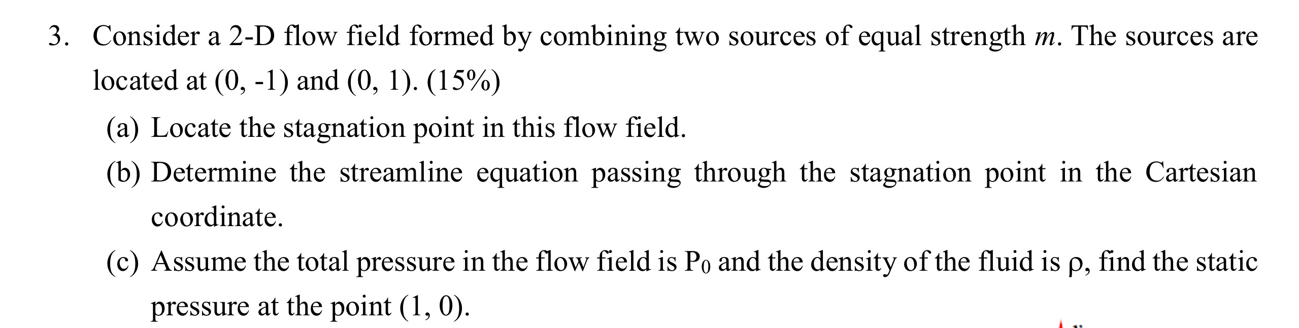 Solved Consider a 2-D flow field formed by combining two | Chegg.com