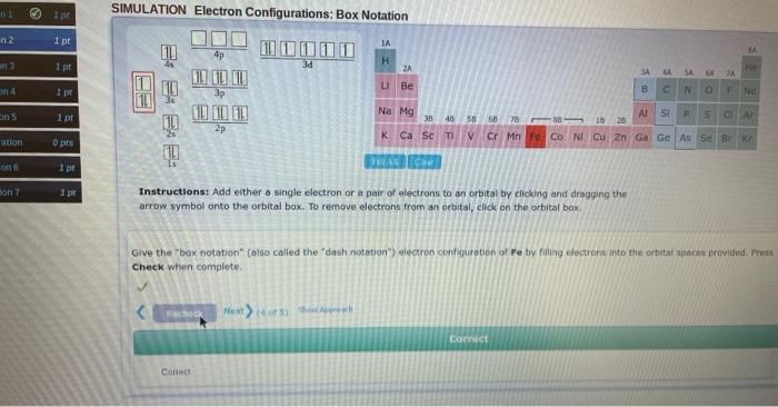 Solved SIMULATION Electron Configurations: Box Notation | Chegg.com Solved SIMULATION Electron Configurations: Box Notation | Chegg.com