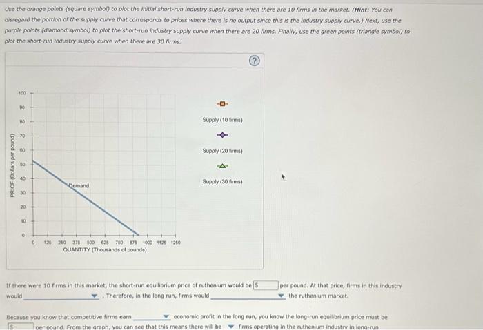 Solved 5. short-run supply and long-run equilibrium Consider | Chegg.com